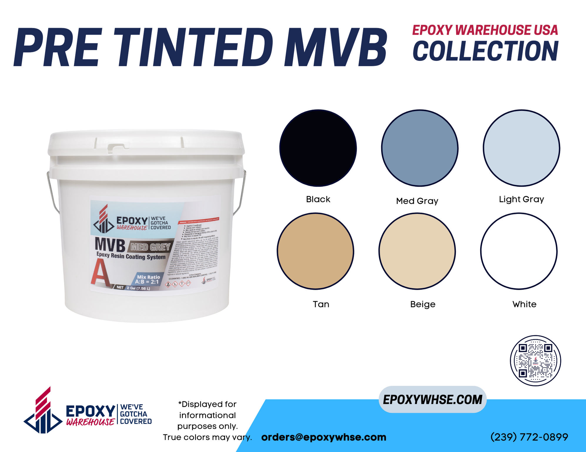 EW MVB Base Coat Epoxy 3 gal kit — Epoxy Warehouse USA