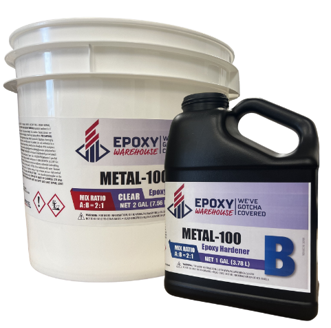 EW-Metal-100 3-gal kit for metallic floors — Epoxy Warehouse USA